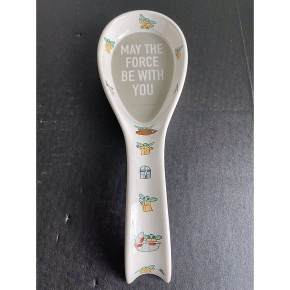 Disney | Kitchen | Star Wars Grogu Baby Yoda Spoon Rest May The Force ...
